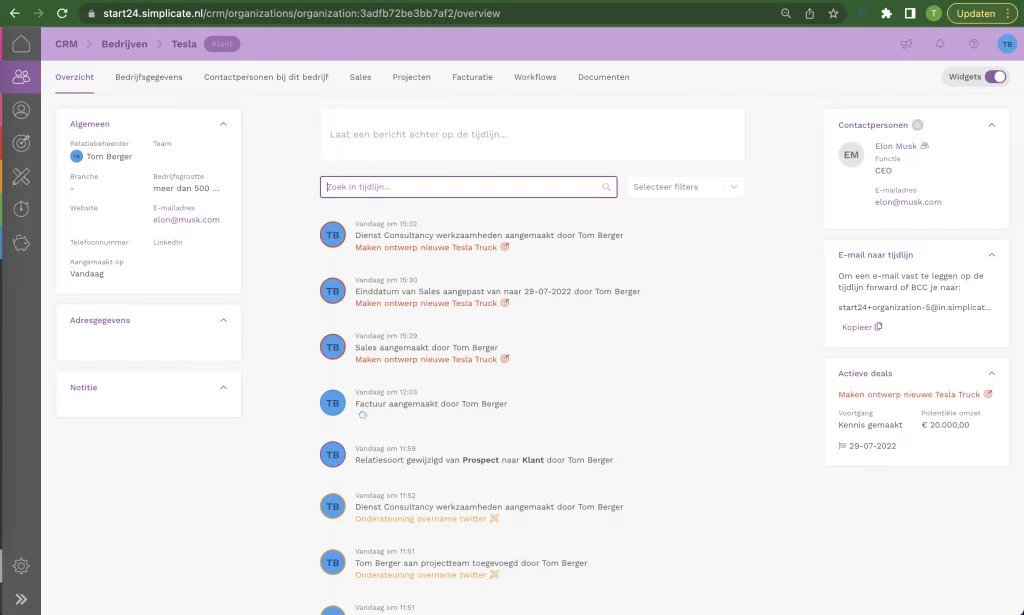 Simplicate review: een strakke UI en veel potentieel [2025]