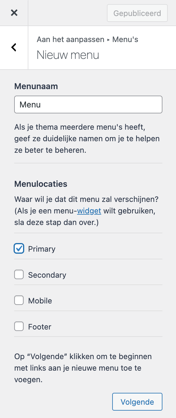 WordPress menu maken en aanpassen: alles wat je moet weten