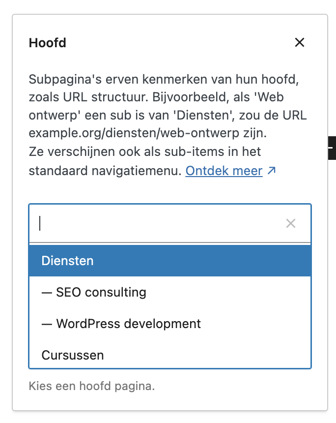 Zo maak je eenvoudig een child page aan in WordPress - Start24