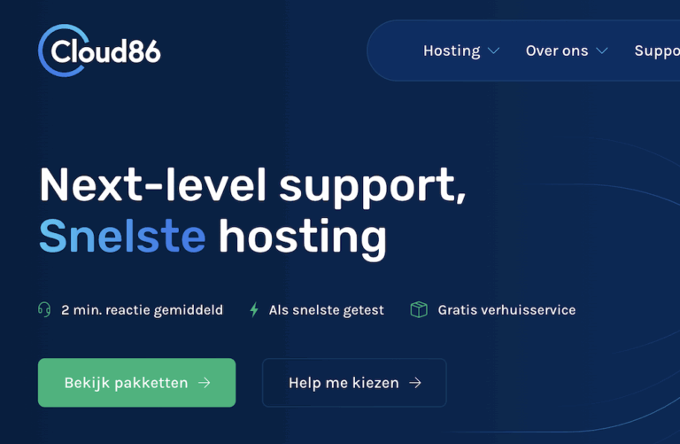 Een complete Cloud86 handleiding: hosting pakket kiezen, backups maken, en meer